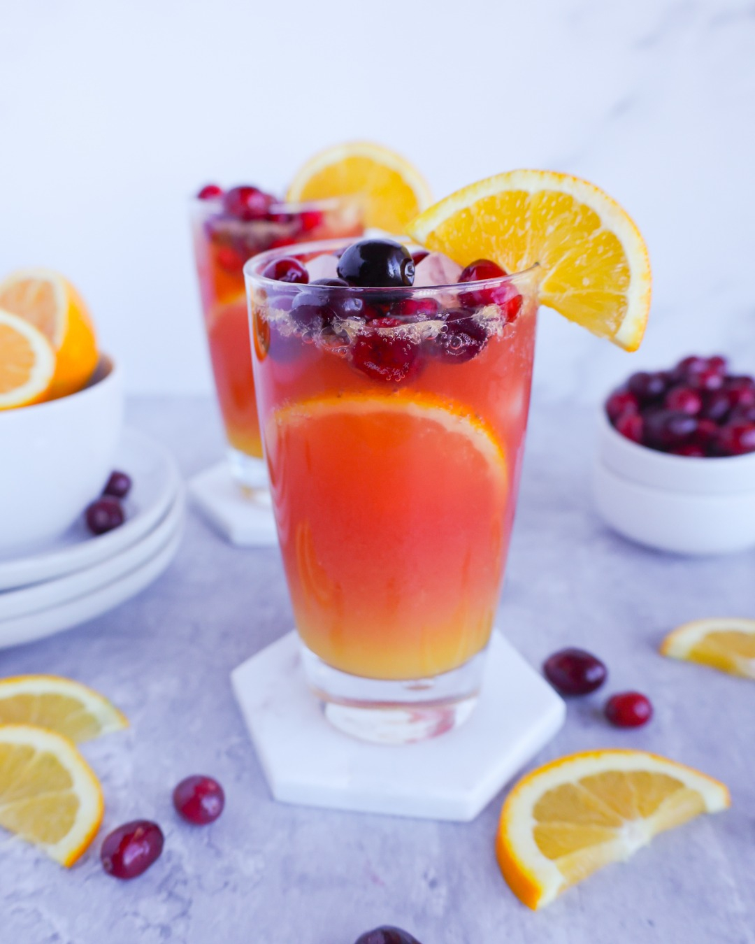 Cranberry Orange Mocktail - Colorful Superfoodie